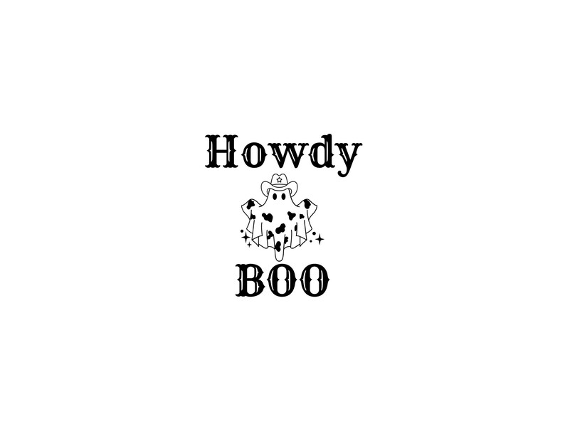 Howdy BOO SVG PNG - Etsy