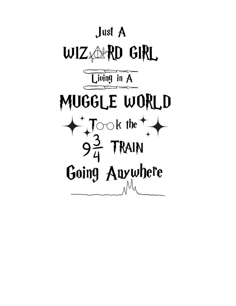 Just a Wizard Girl SVG PNG - Etsy