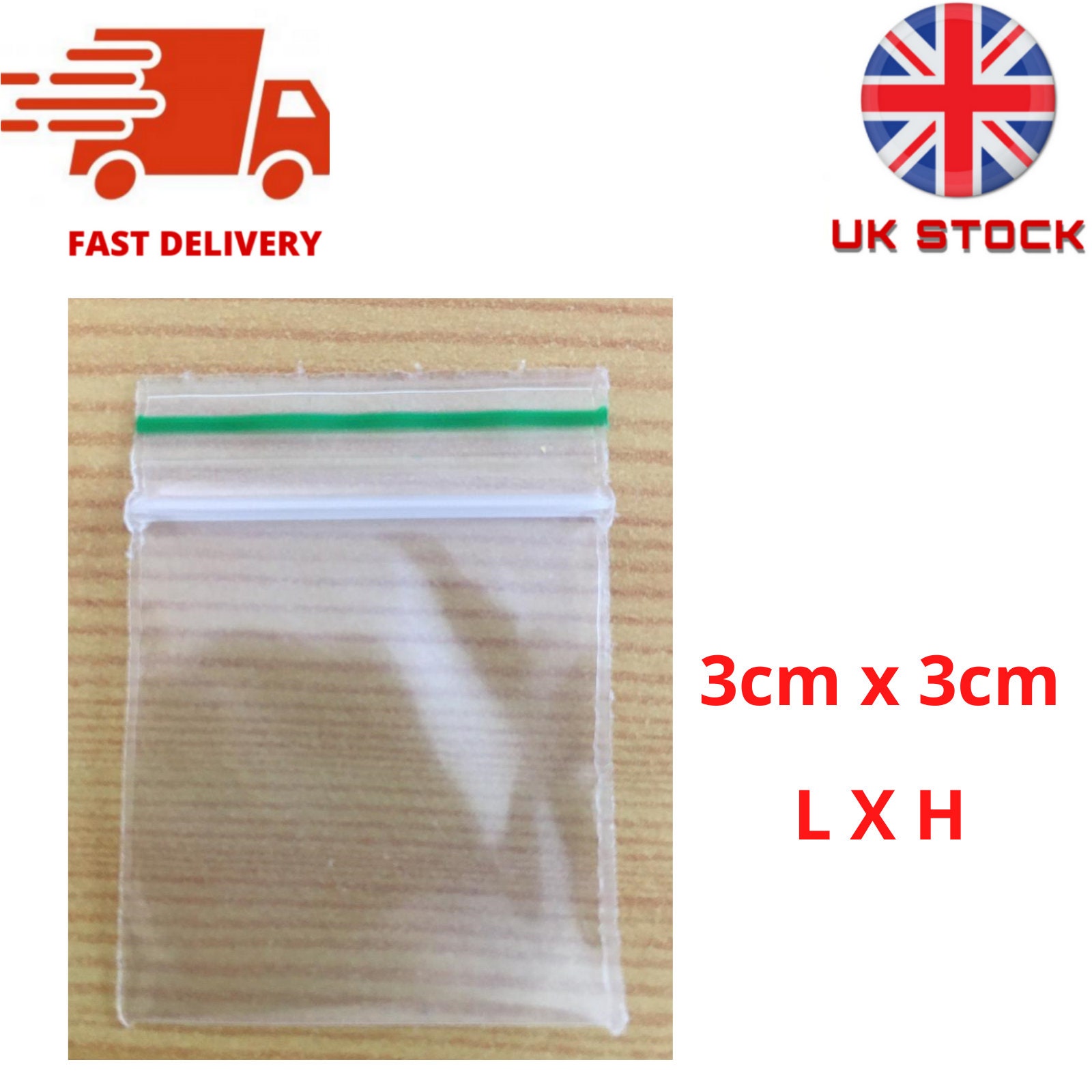 Resealable Clear Small Plastic Bags Baggy Grip Self Seal Zip Lock ...