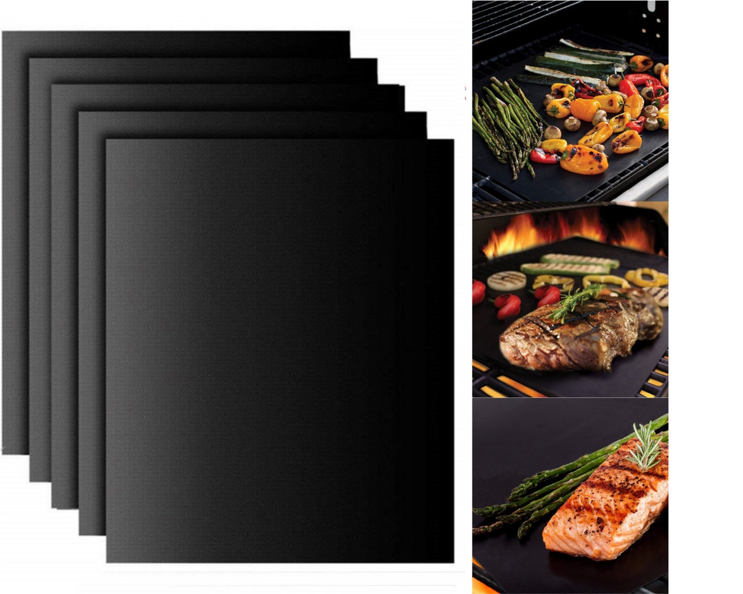 BBQ Grill Mesh Non-stick Mat Reusable Cooking Sheet Baking Resistant ...