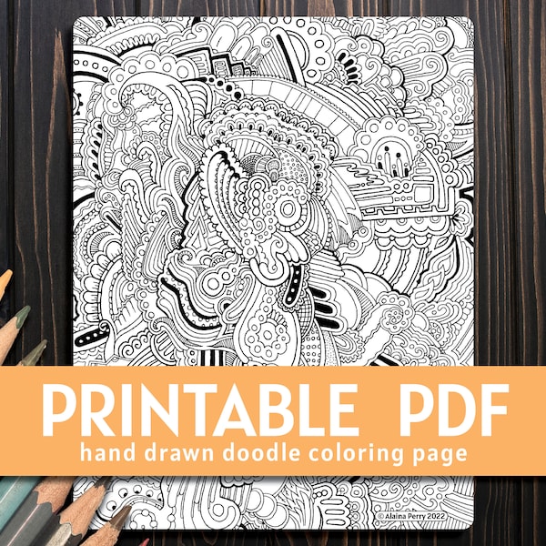 Zen Coloring Page - Etsy