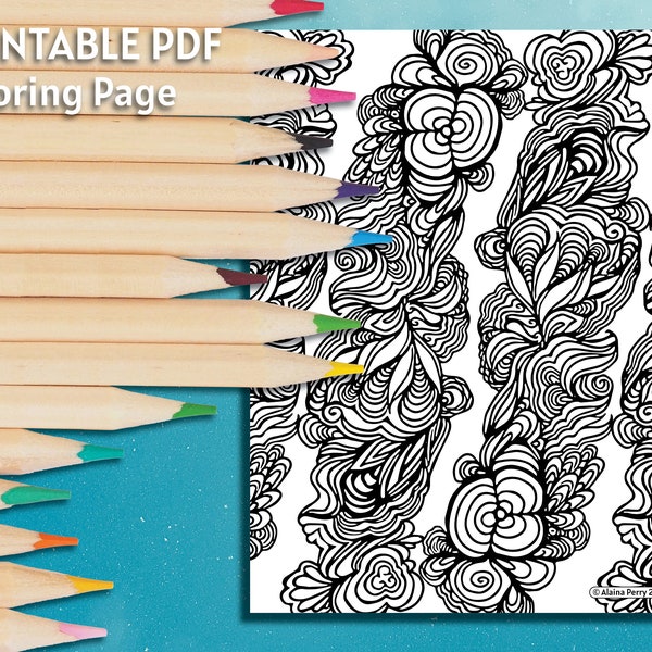Alaina Coloring Page - Etsy New Zealand