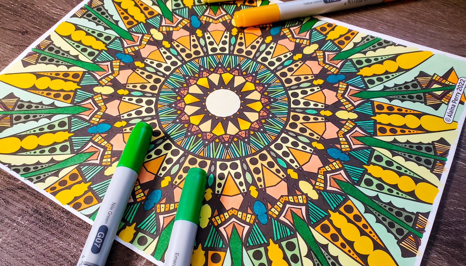 Sharp Mandala Coloring Page - Digital Download - Etsy