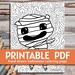 Halloween Coloring Page Bundle of Six Printable - Etsy