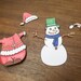 Christmas Snowman Paper Doll Kids Activity - Etsy