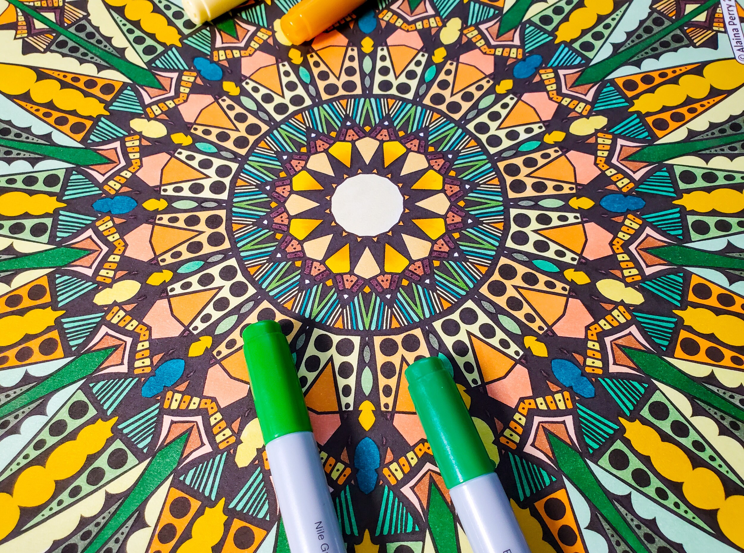 Sharp Mandala Coloring Page - Digital Download - Etsy