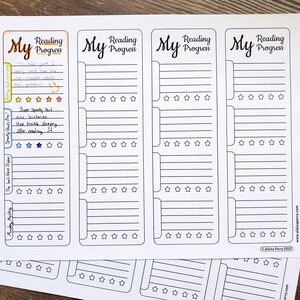 Reading Progress Tracking Printable Bookmark - Etsy