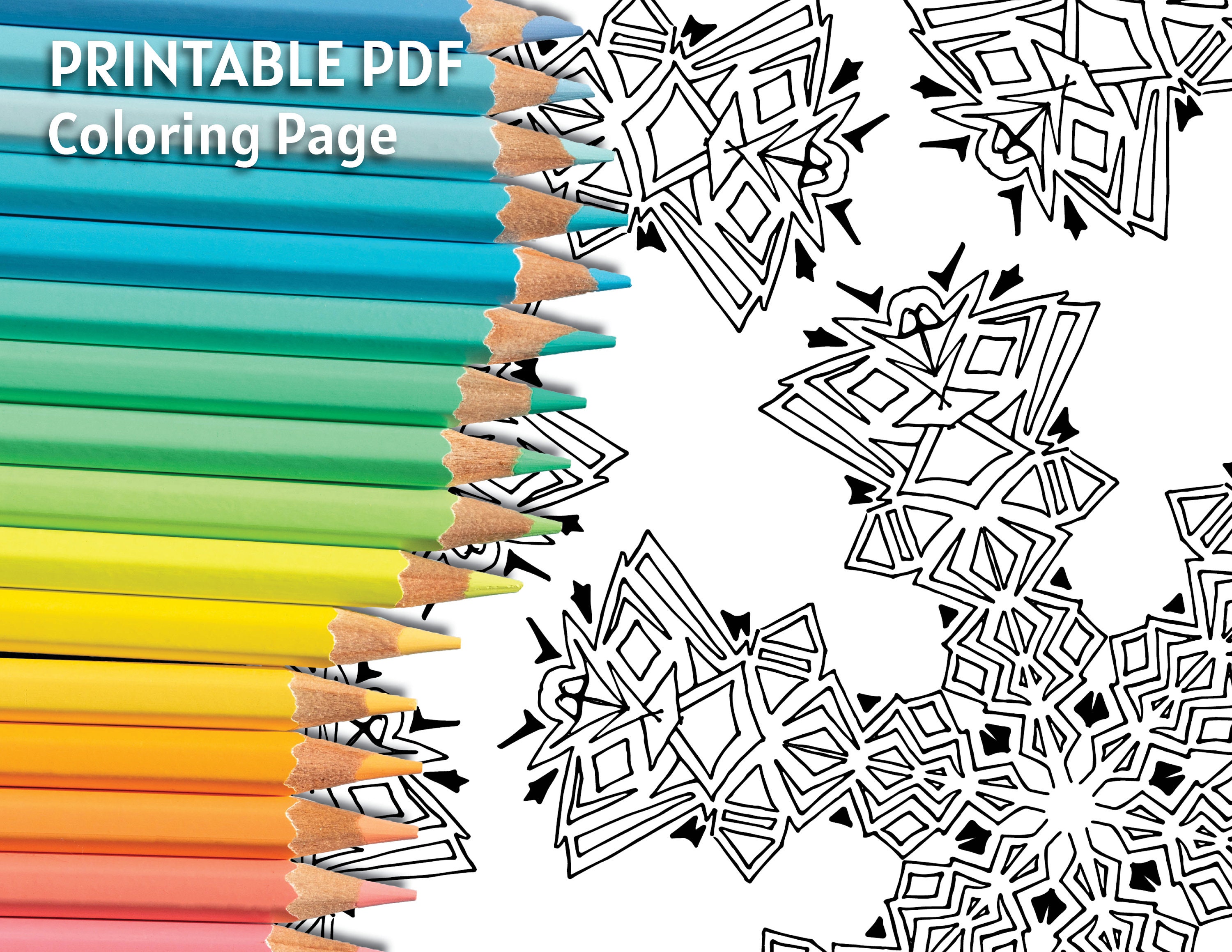 Fun Mandala Pattern Coloring Page - Etsy