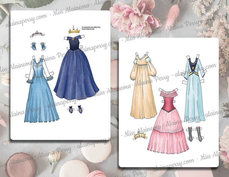 Paper Doll Print & Color Frilly Collection - Etsy