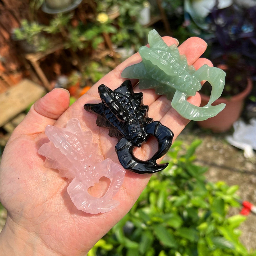 Natural Hand Mix Quartz Scorpion Carved,quartz Crystal Scorpion Model ...