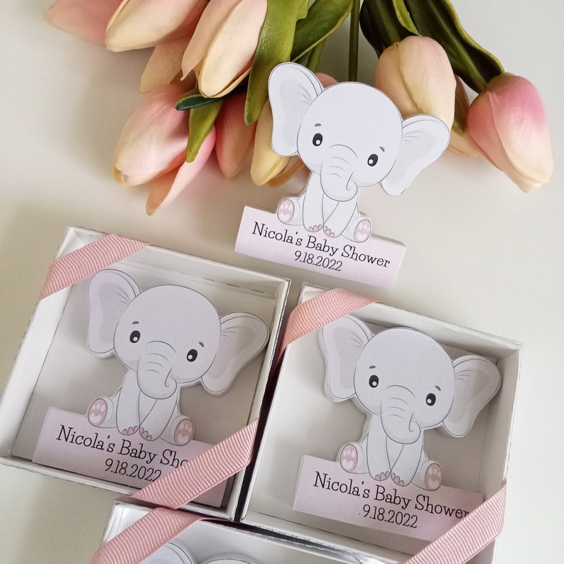 Personalized Elephant Baby Shower Favors Boys Girls MAGNET - Etsy