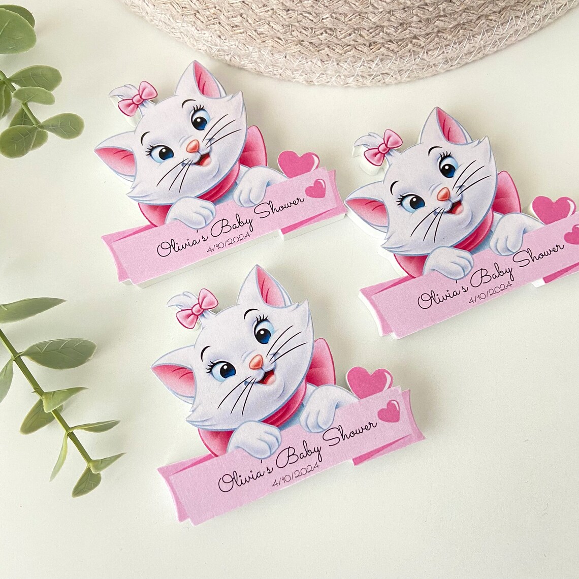 Maria Cat Birthday Party Favors, Custom Magnet, Personalized Party ...