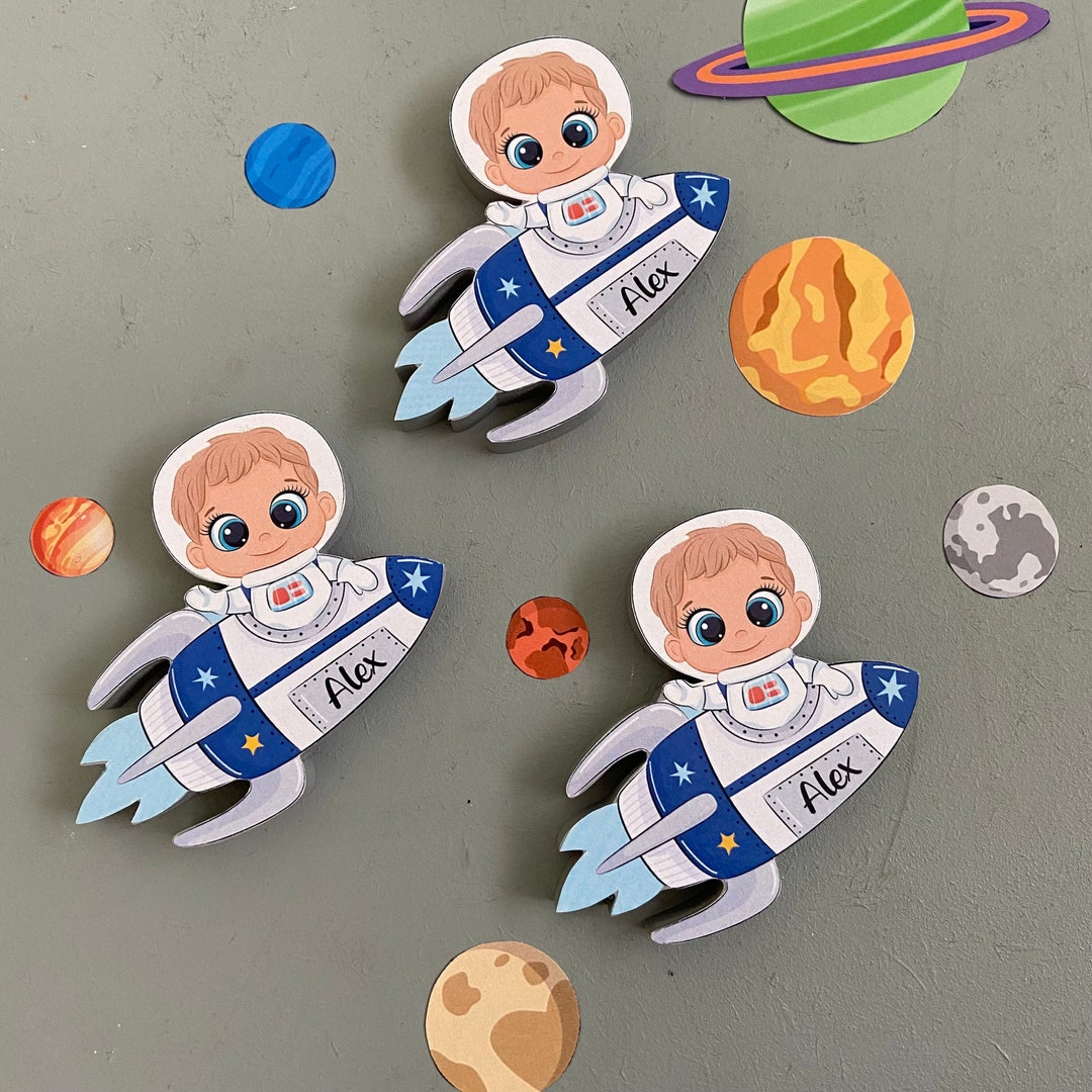 Astronaut Magnet, Rocket Magnet, Space Baby Shower Favors - Etsy