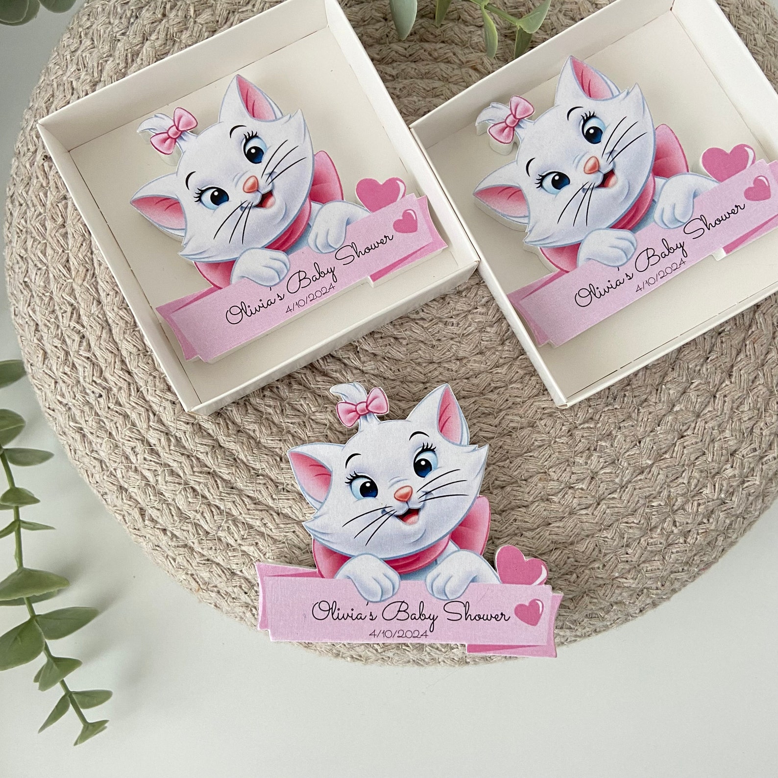 Maria Cat Birthday Party Favors, Custom Magnet, Personalized Party ...