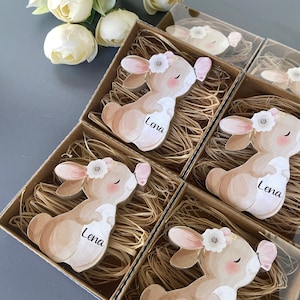 Personalized Bunny Magnet Baby Shower Favors,birthday Gifts, Birthday ...