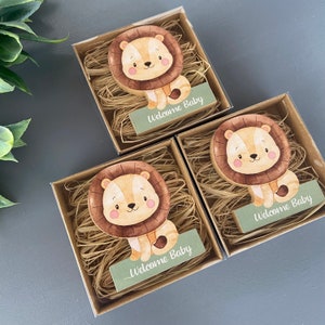 Lion Magnets - Baby Shower Gifts, Boy Safari Decorations, A Wild ...