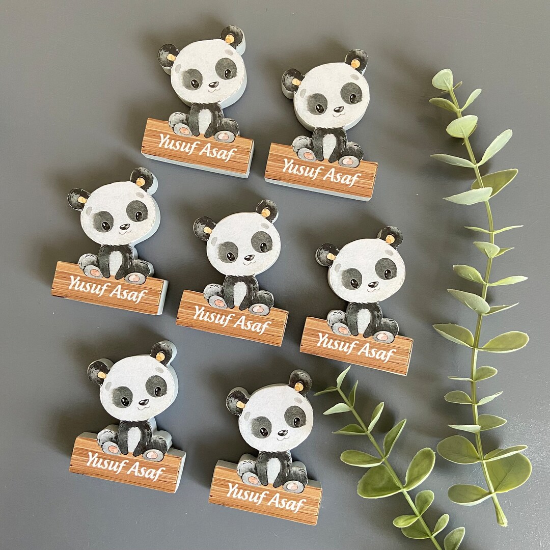 Panda Baby Shower, Custom Animal Magnet, Panda First Birthday, Birthday ...