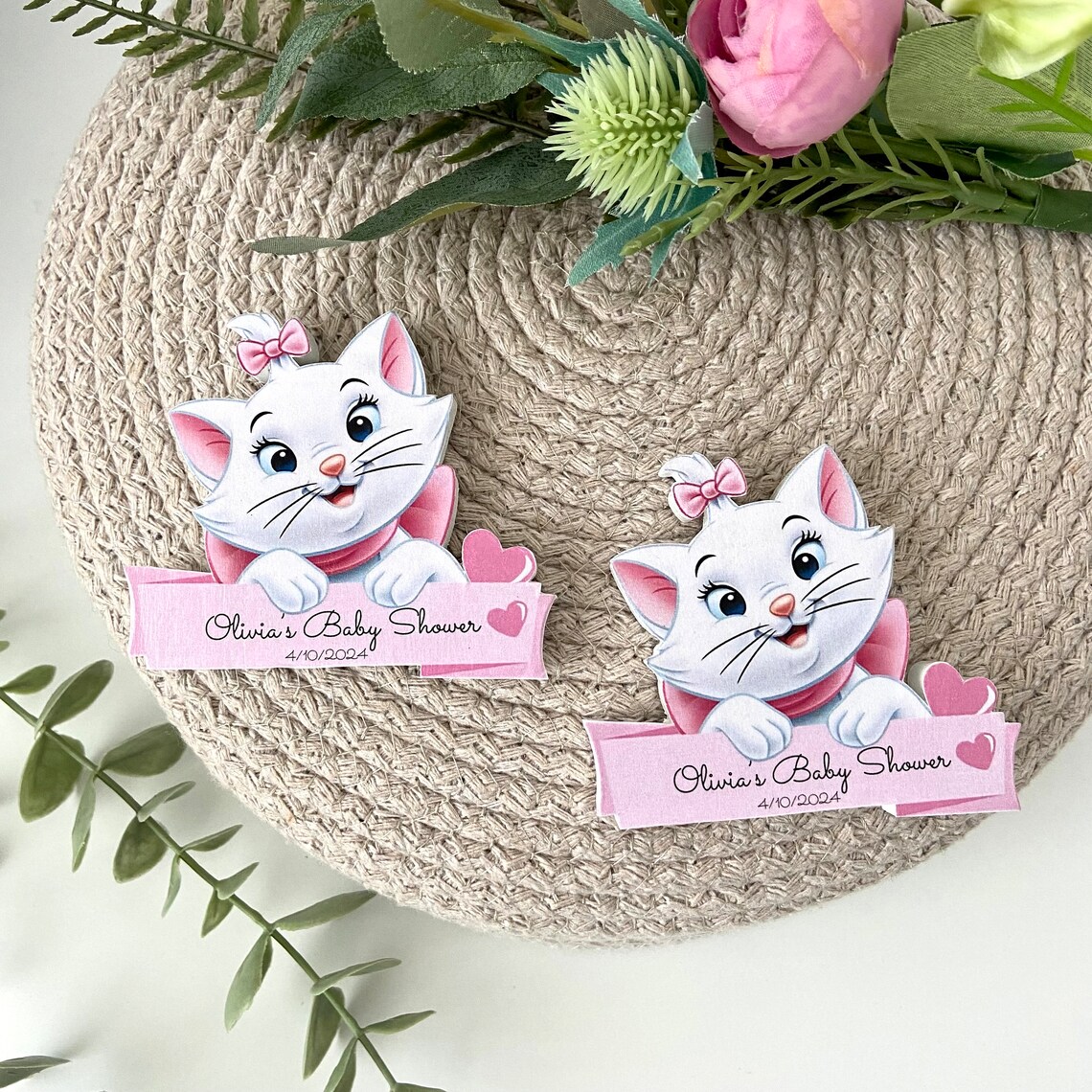 Maria Cat Birthday Party Favors, Custom Magnet, Personalized Party ...