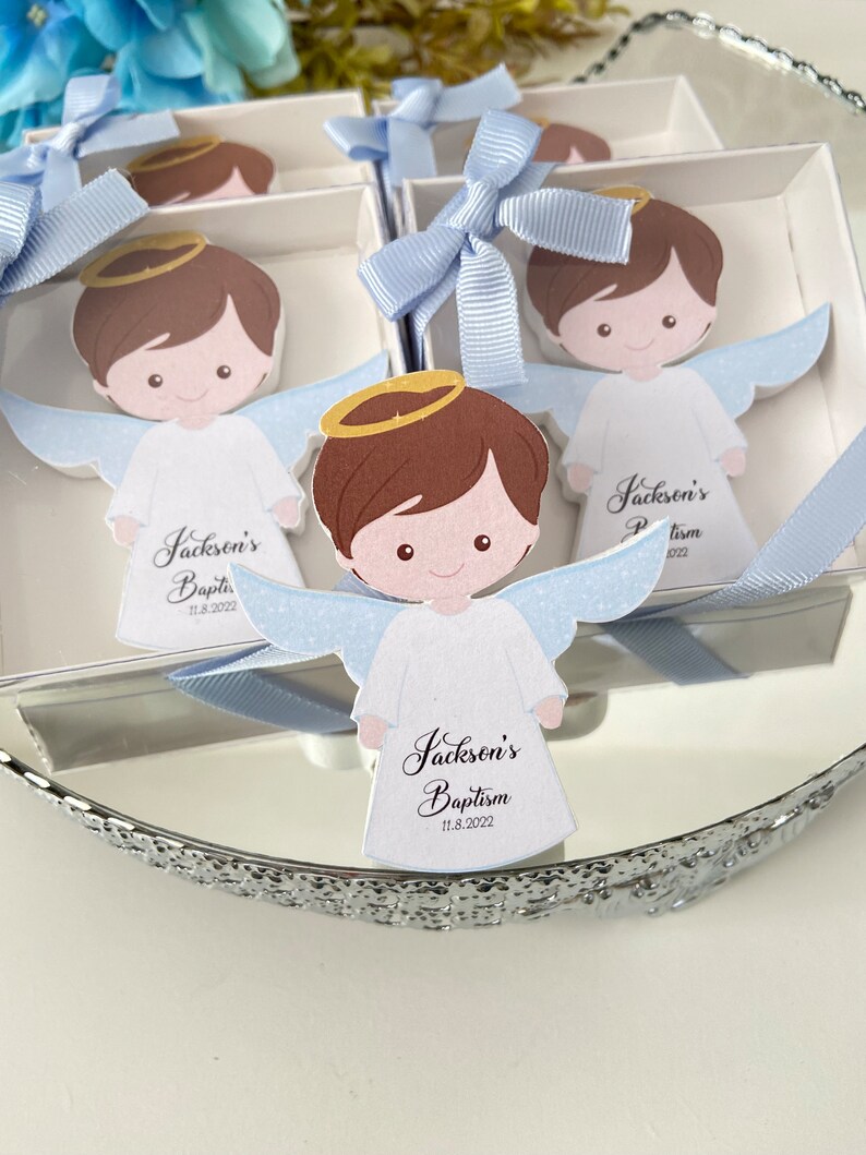 Baptism Wood Angel Favors, Baptism Custom Favors, Baptism Thank You ...