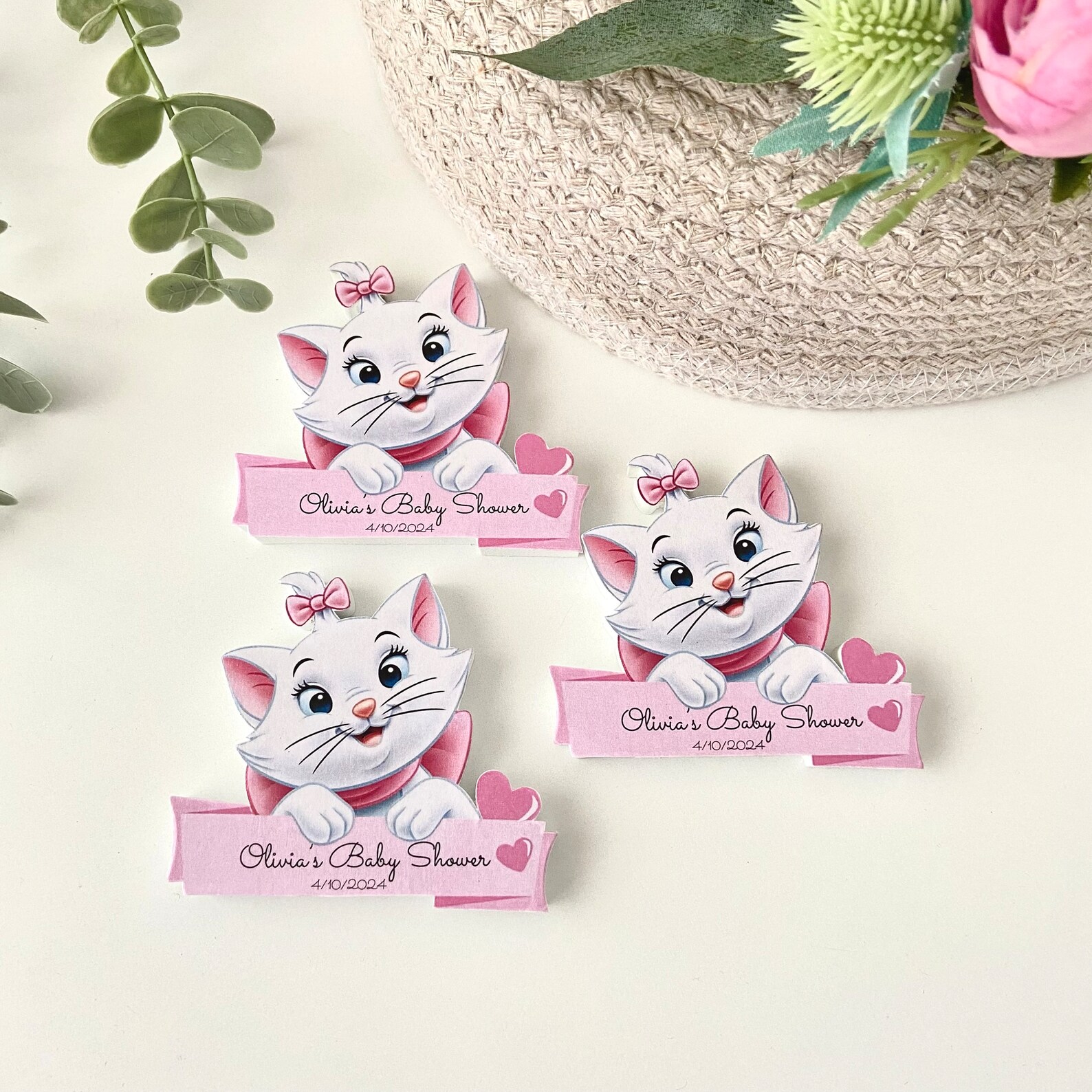 Maria Cat Birthday Party Favors, Custom Magnet, Personalized Party ...