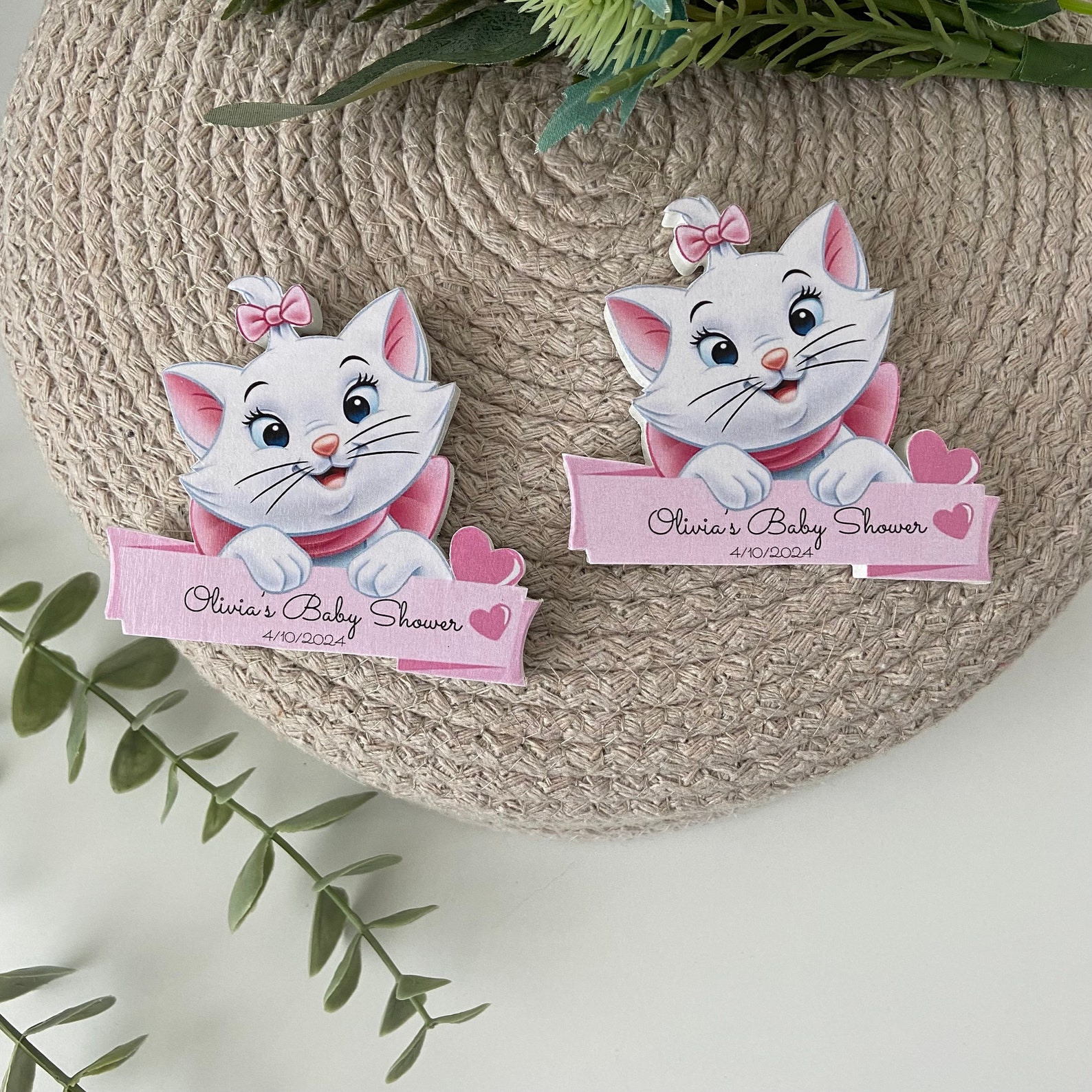 Maria Cat Birthday Party Favors, Custom Magnet, Personalized Party ...