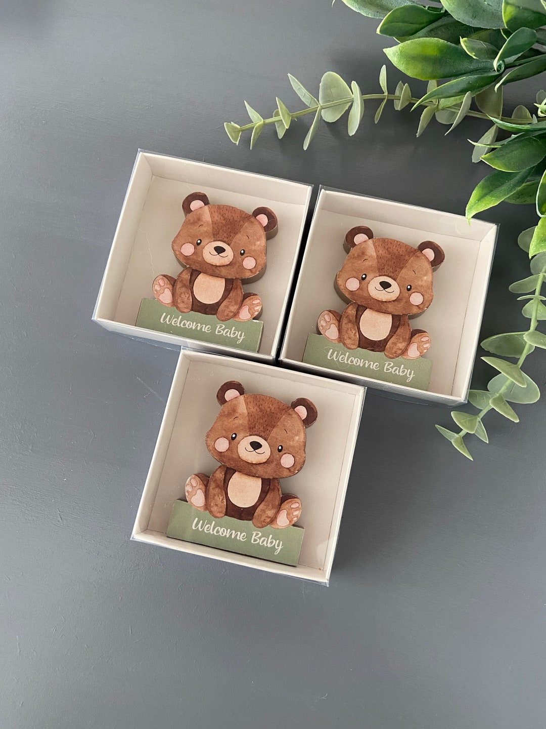 Teddy Bear Magnet Favors-baby Shower Favors, Beary First Birthday Party ...