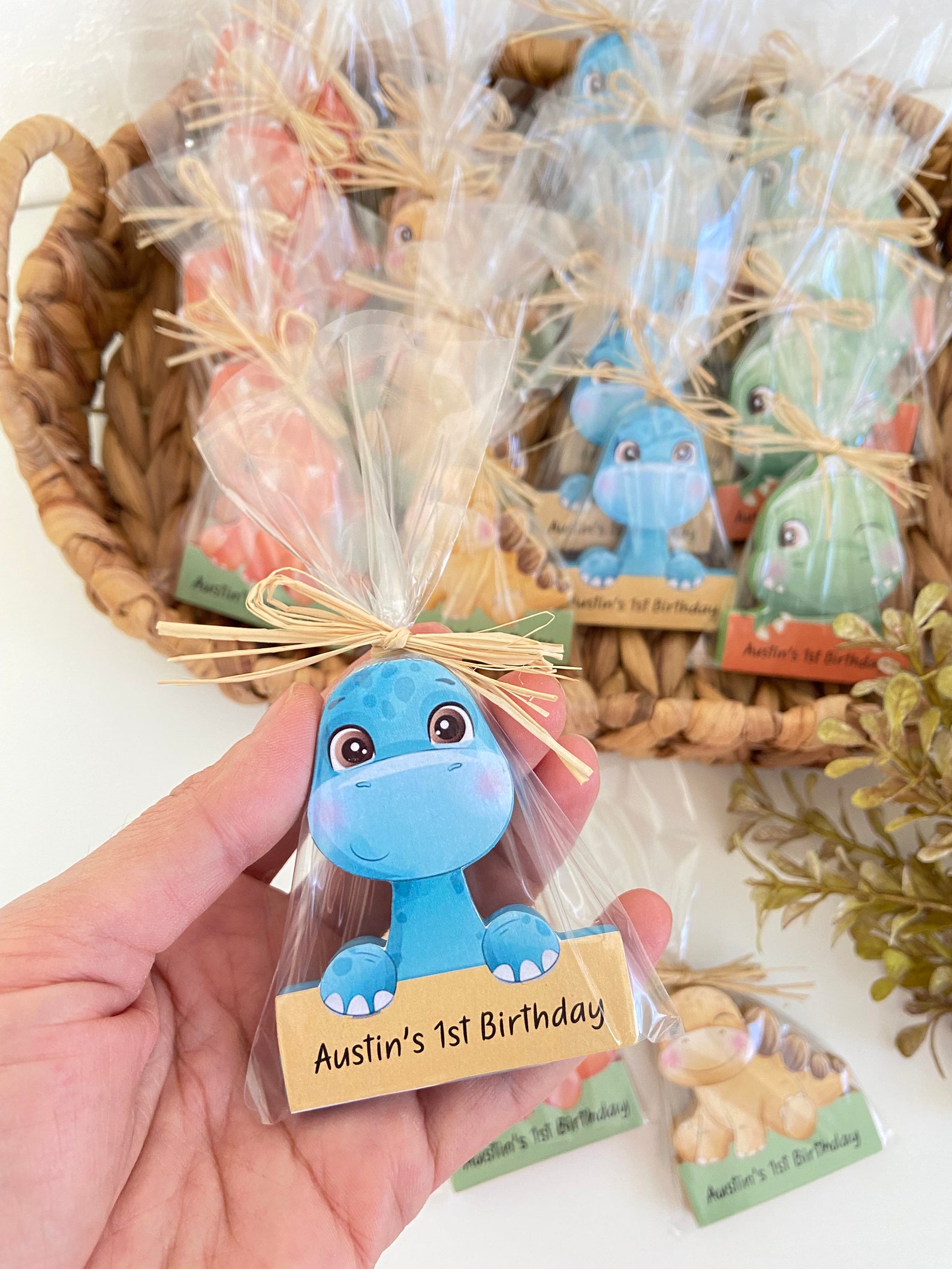 Personalized Dinosaur Birthday Party Gift Magnet, Dinosaur Party Favors ...