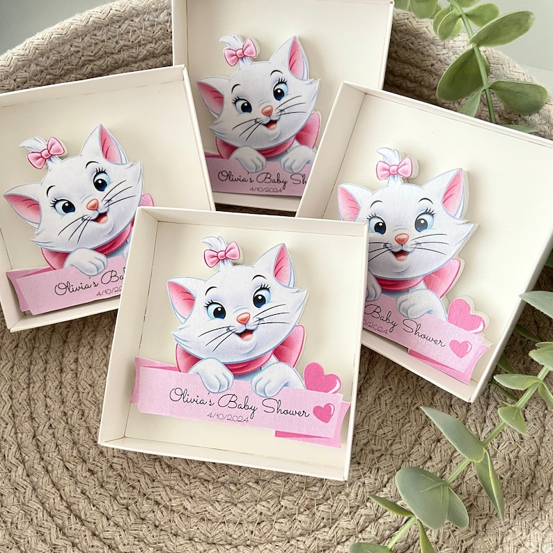 Maria Cat Birthday Party Favors, Custom Magnet, Personalized Party ...