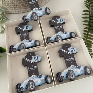 1st Birthday Car Magnet Favors - Race Car Party Favors Decorations ...