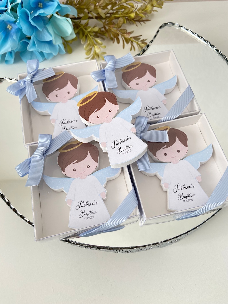 Baptism Wood Angel Favors Baptism Custom Favors Baptism - Etsy