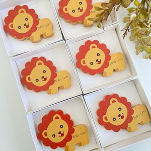 Personalized the Lion King Guest Gift Wooden Magnet, Baby Shower Party ...