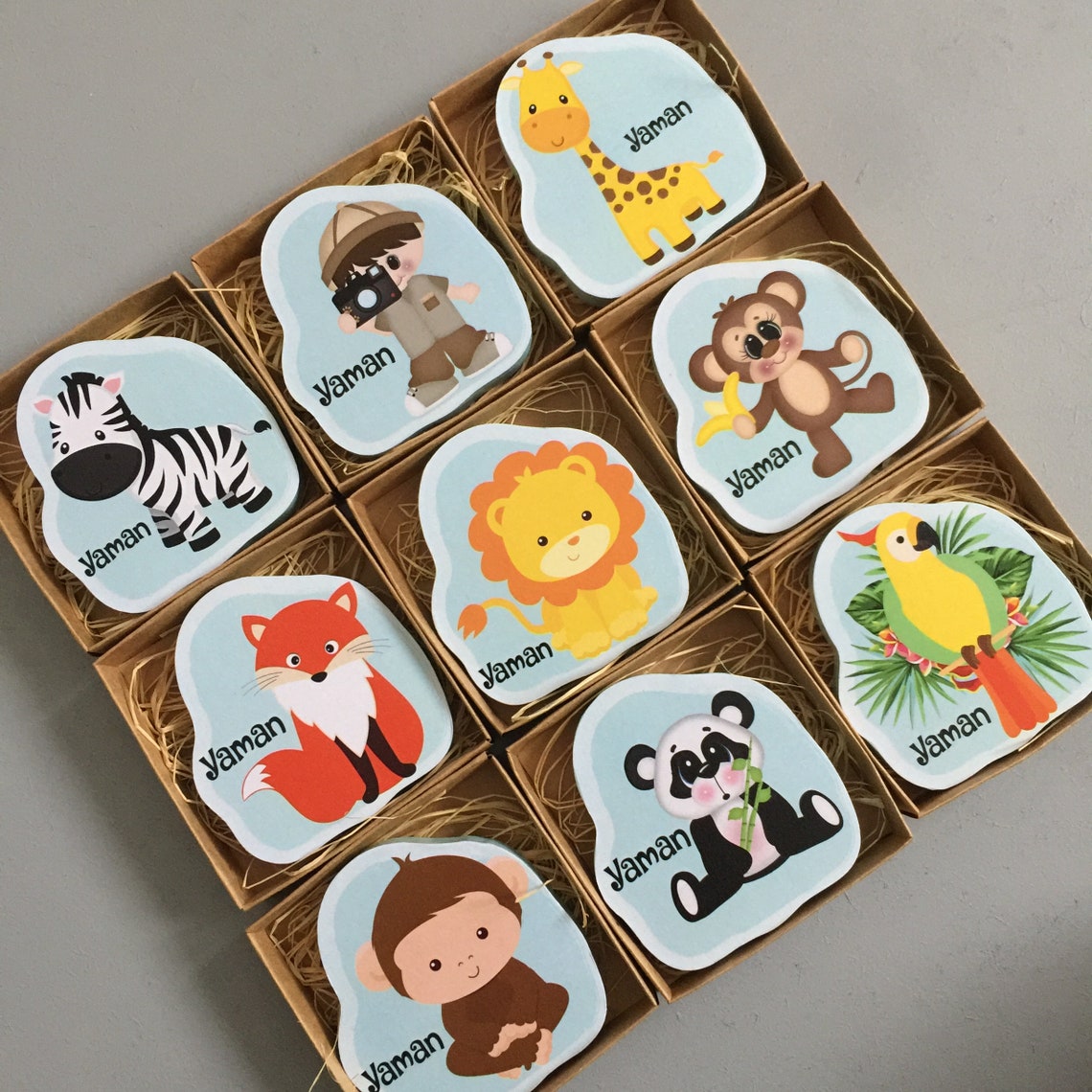 Safari Theme, Forest Animals, Safari Magnet, Safari Animals Baby Shower ...