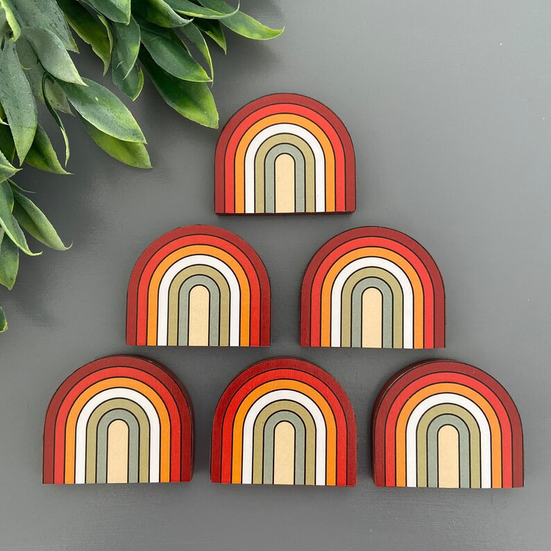 Rainbow Magnet Custom Rainbow Baby Shower Favors Boho - Etsy