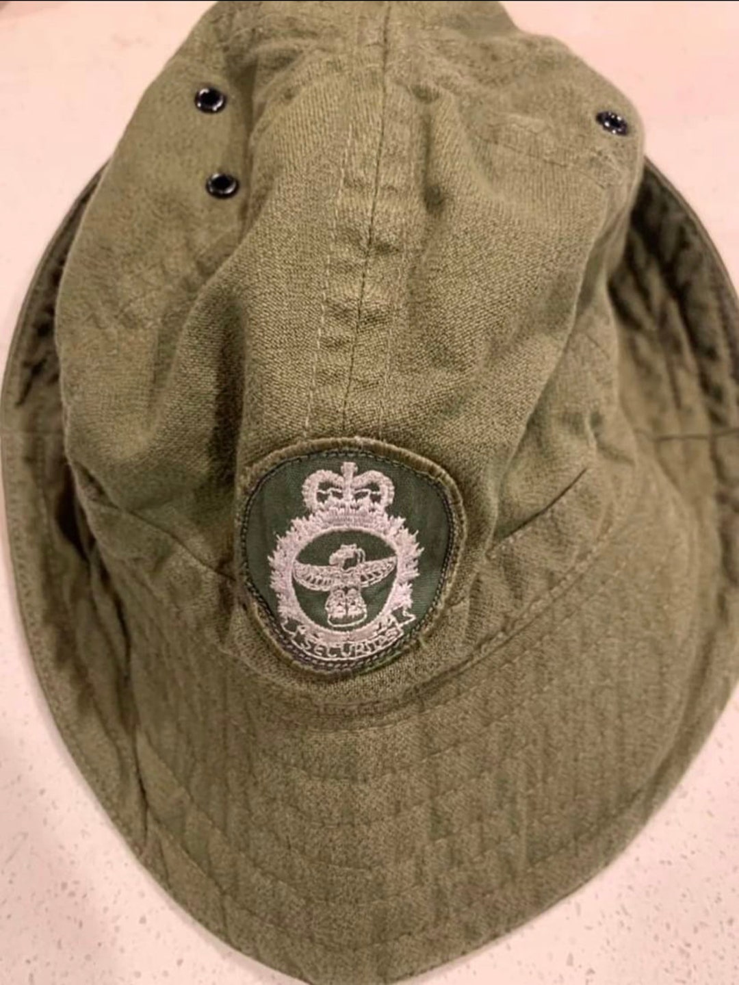 Canadian Army Bush Hat With Thunderbird Badge Size 7-1/8 Dated 1990 - Etsy