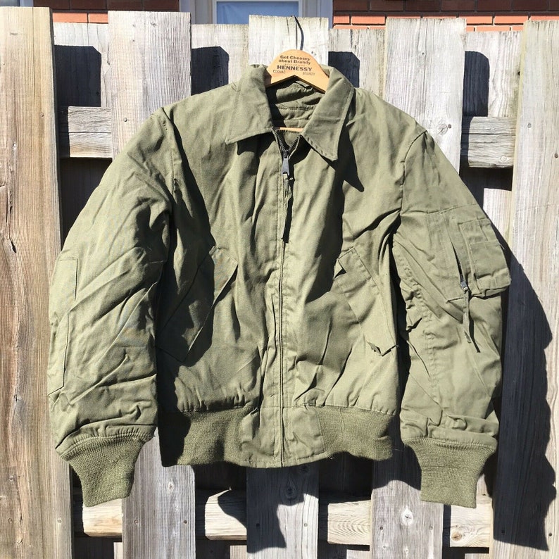 US Gi CVC Cold Weather Bomber Jacket Og 107 Size Mens Small - Etsy