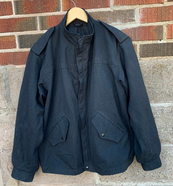 Canadian Navy Jacket Black Flame Resist Size 7036 Mens Small - Etsy