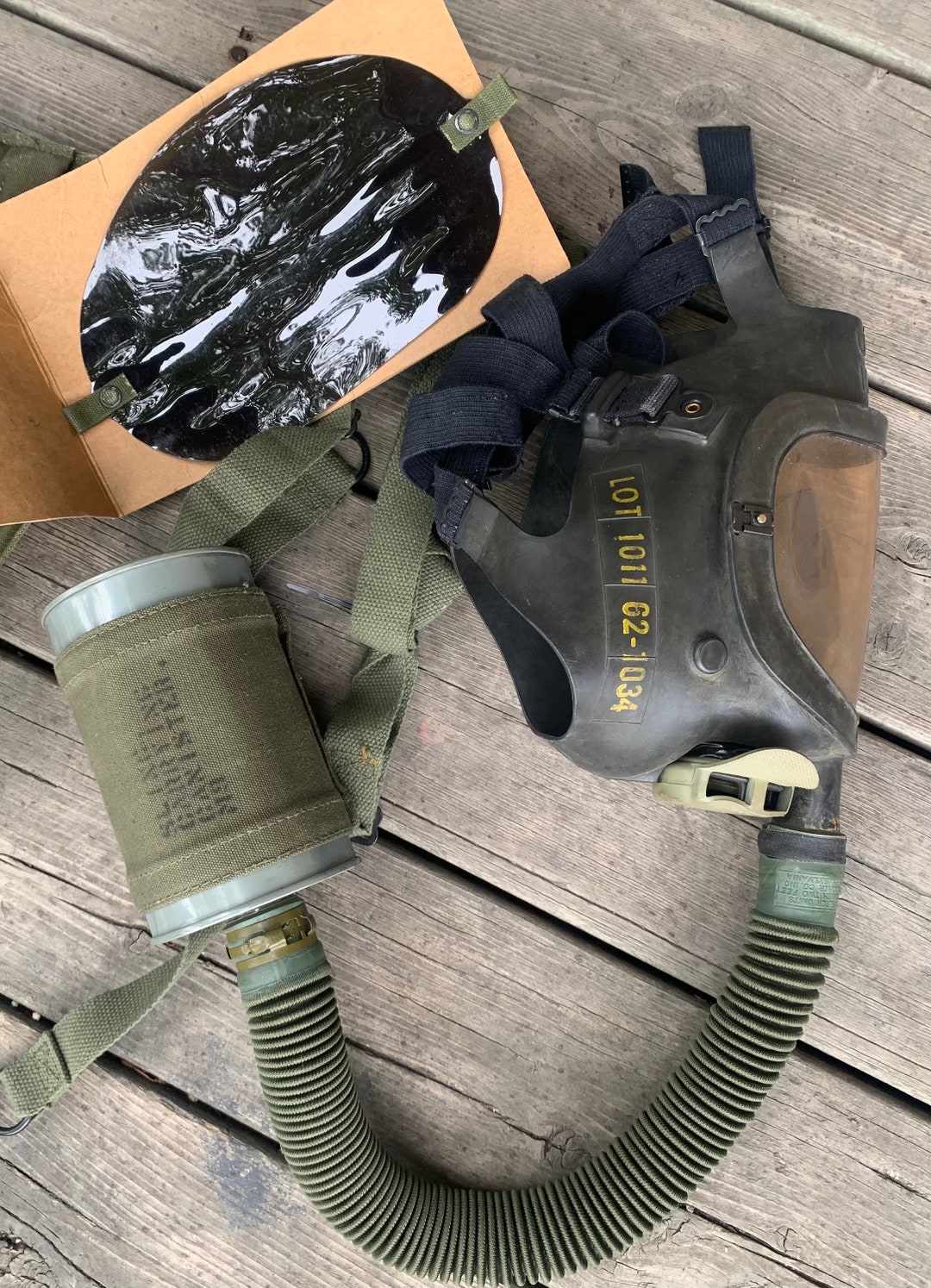 Vintage M24 Gas Mask With Filter and Bag Excellent Condition - Etsy