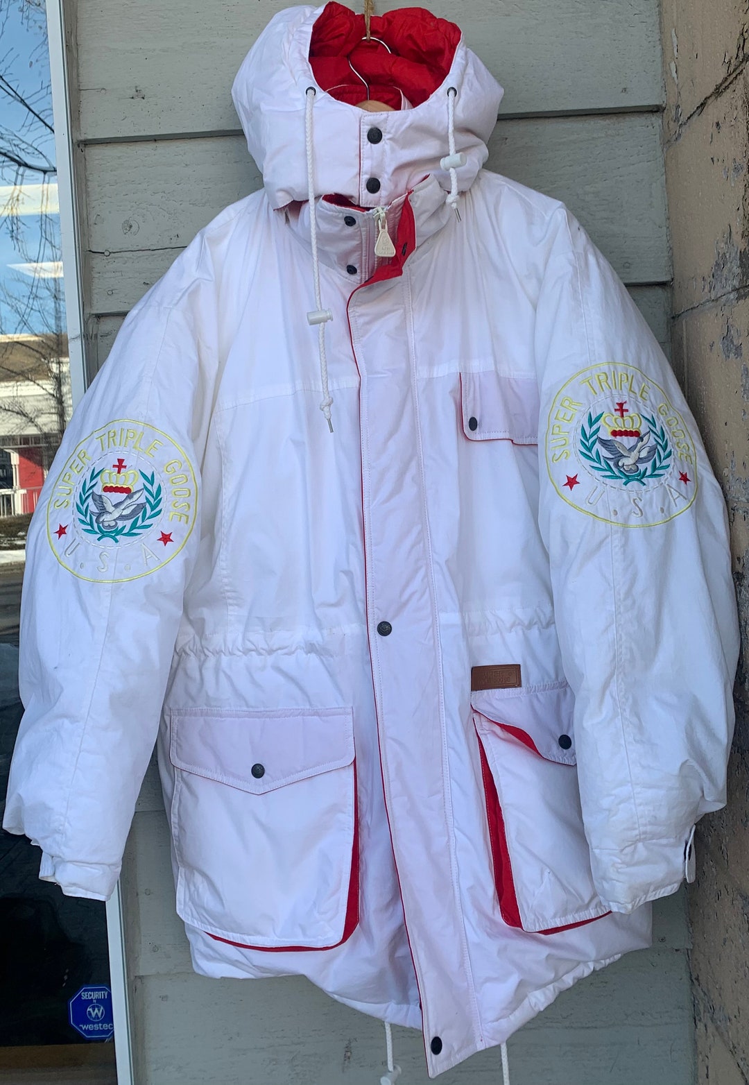 Vintage Super Triple Goose Grey Duck Down Winter Coat Size Large Near ...