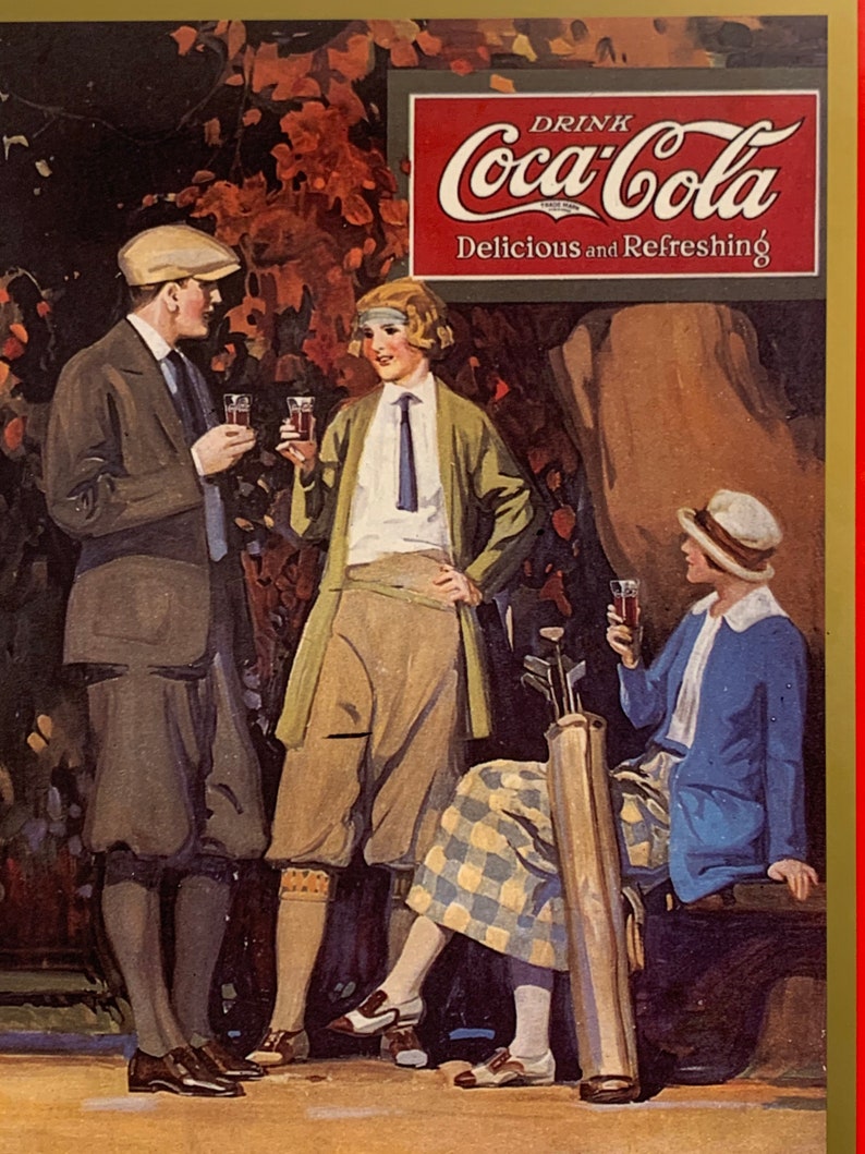 Coca Cola Ad Drink Coca Cola Delicious and Refreshing Print on - Etsy