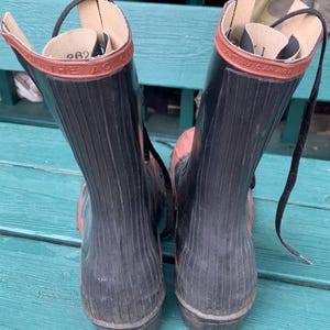 Vintage Steel Toe Rubber Boots With Steel Shank Made in Canada by ...