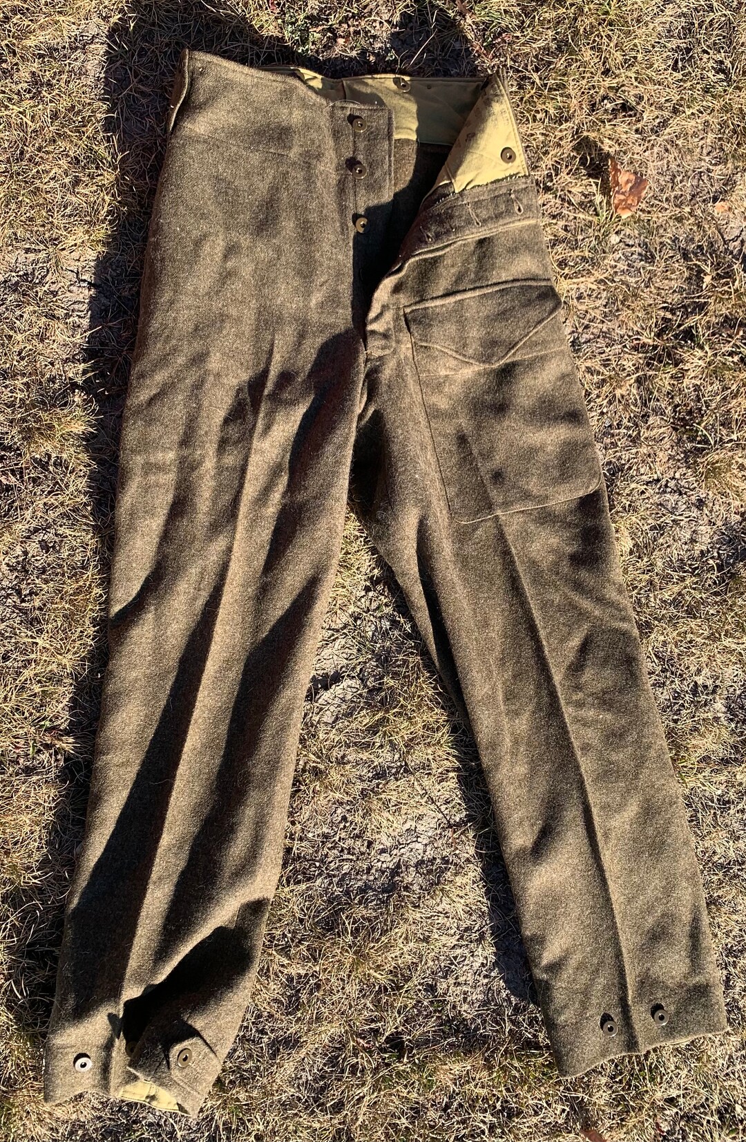 1952 Korean War Era Canadian Army Wool Pants Mens Small - Etsy