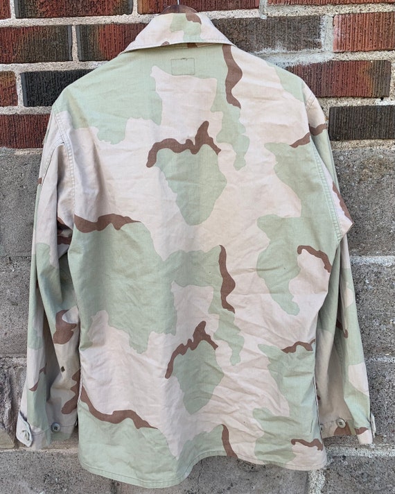 Desert Camo BDU Jacket Combat Coat with Patches GI 19… - Gem
