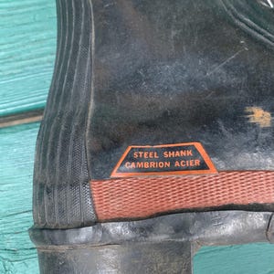 Vintage Steel Toe Rubber Boots With Steel Shank Made in Canada by ...