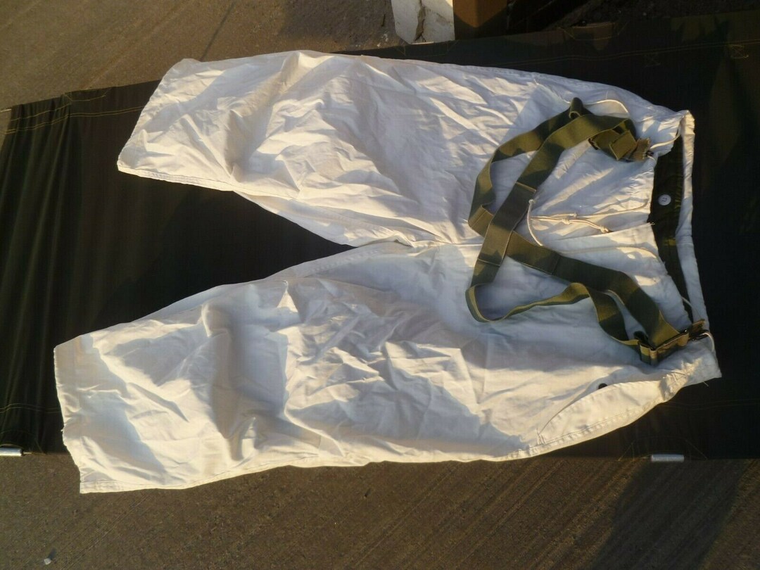 USGI M65 White Snow Camo Trousers Ski Pants With Liner & Suspenders ...