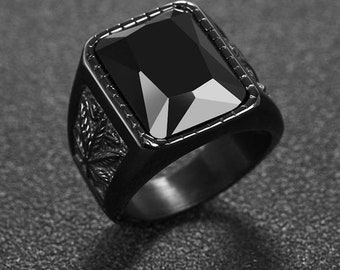 Lucifer Onyx Ring - Etsy