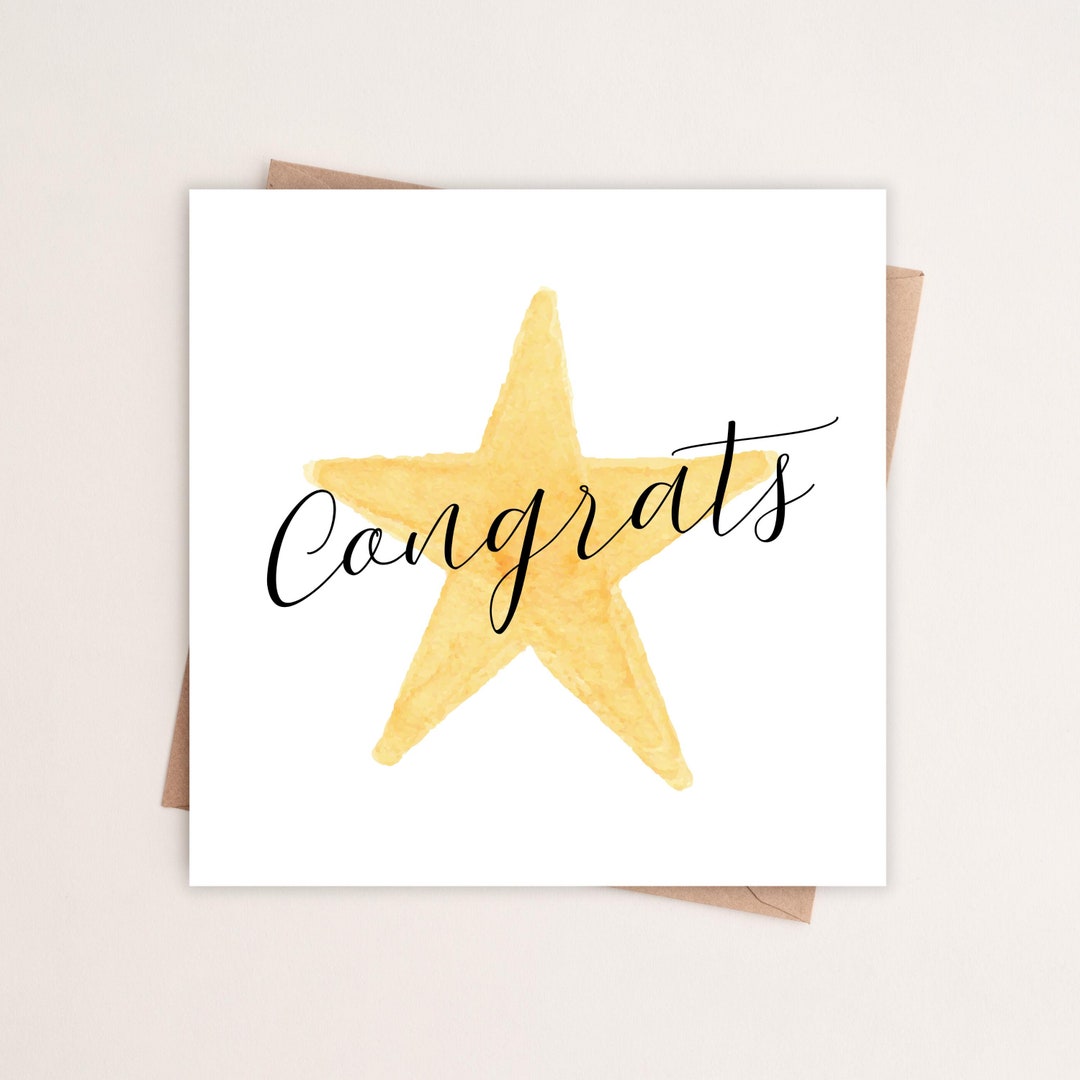 Congrats, Celebration Card Congratulations Well Done Graduation, New ...