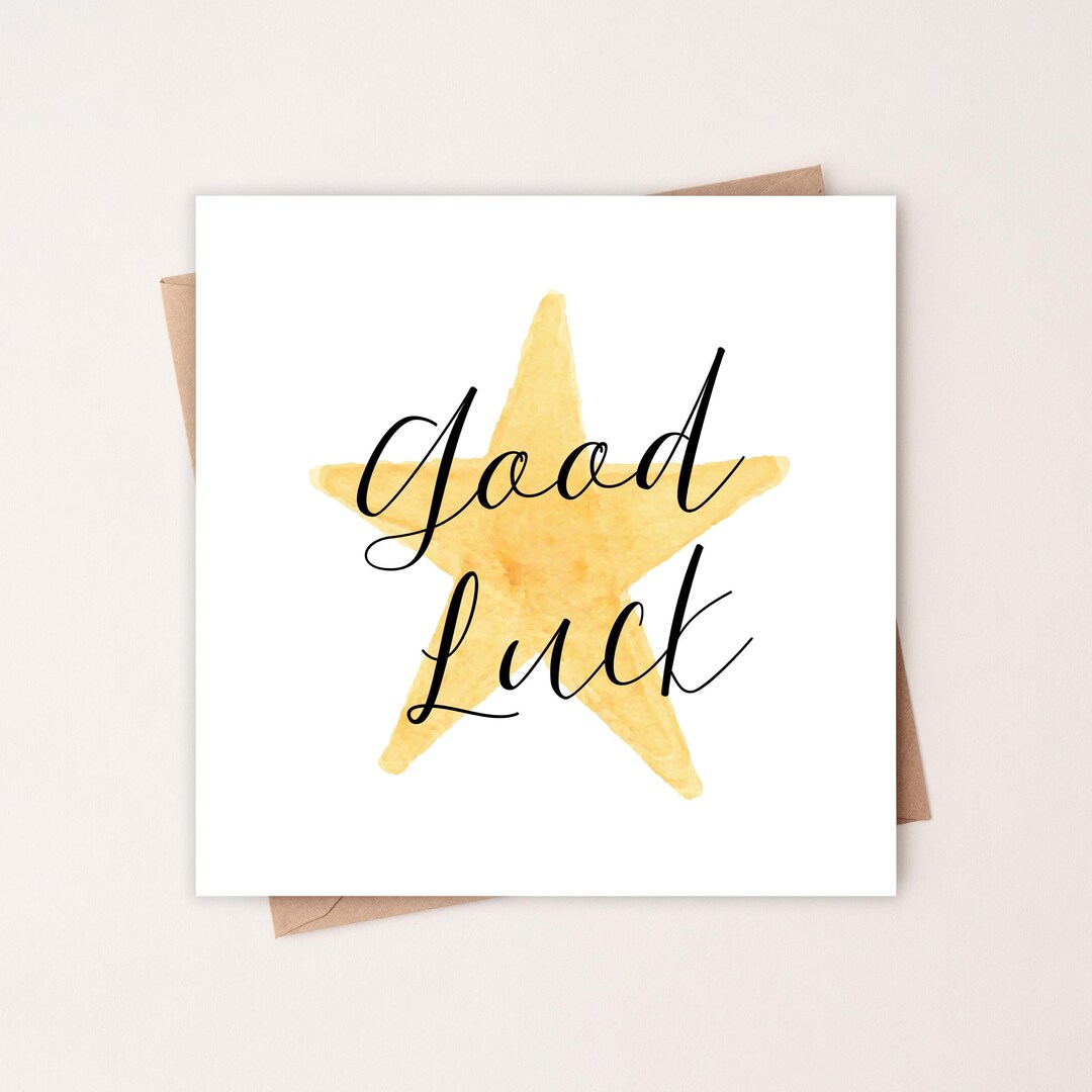 Good Luck Card | Congratulations | Well Done | Graduation, New Job ...
