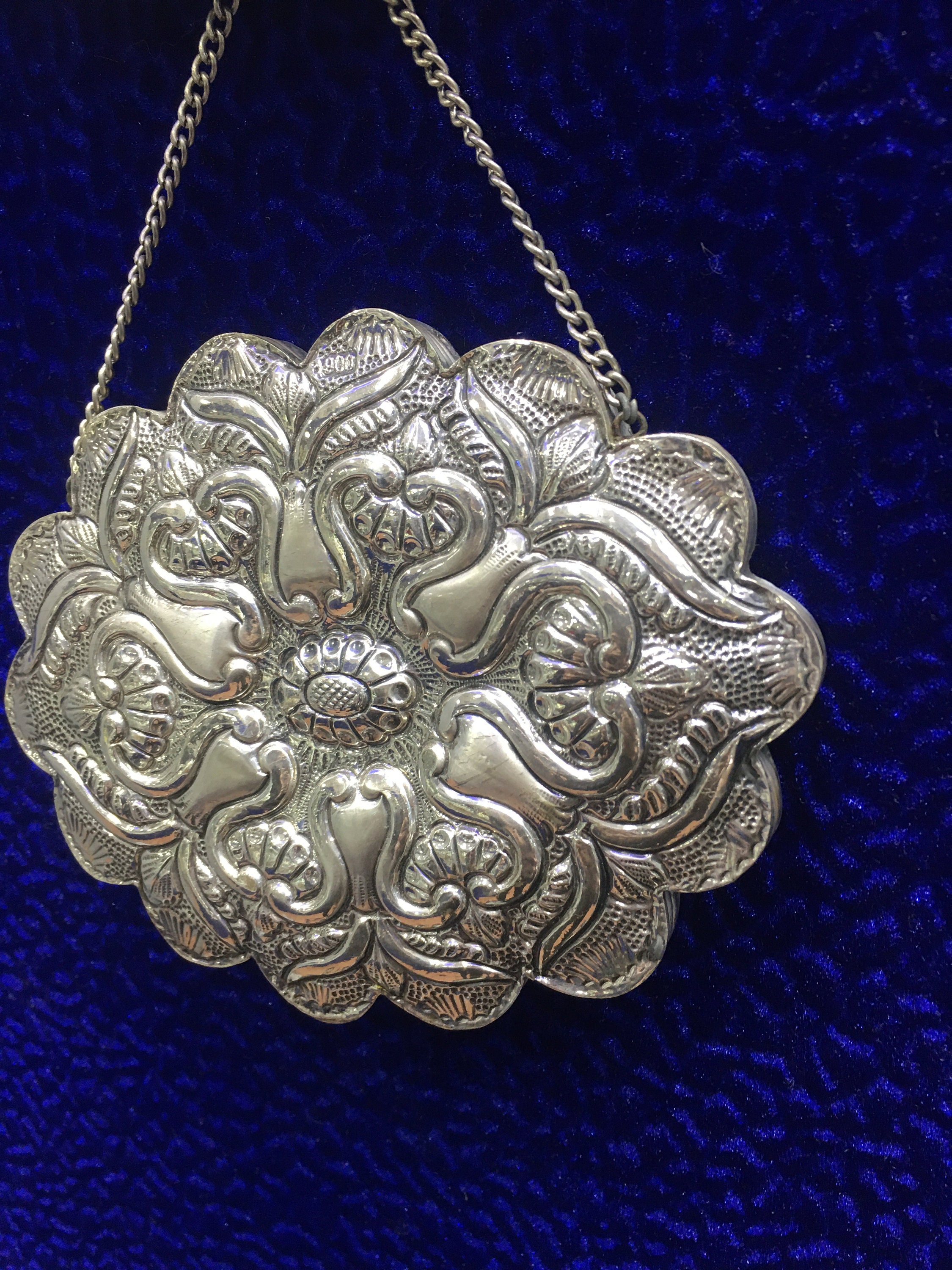 Turkish Silver Wall Mirror With Repousse Design 900 - Etsy