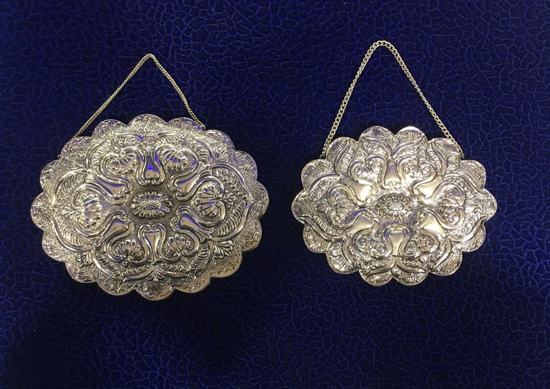 Turkish Silver Wall Mirror With Repousse Design 900 - Etsy