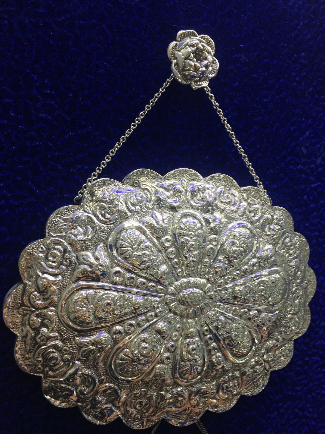 Turkish Silver Wall Mirror With Repousse Design 900 - Etsy